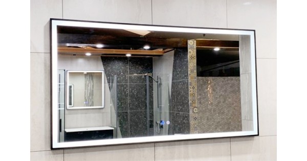 LED Mirror 1500*800, Black Frame
